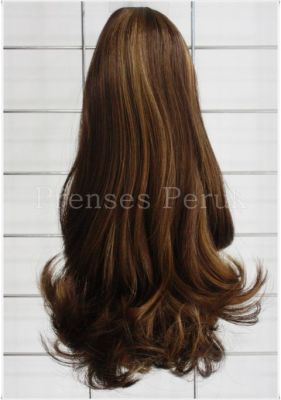 Çikolata Kahvesi Modern Şık Sentetik Postiş Kısa Postiş Prenses Peruk