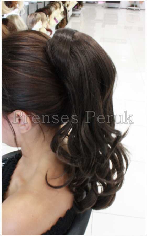 Uzun Hafif Dalgalı Doğal Postiş Saç Uzun Postiş Prenses Peruk