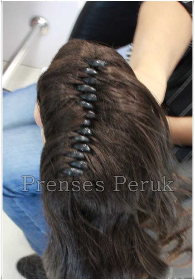 Uzun Hafif Dalgalı Doğal Postiş Saç Uzun Postiş Prenses Peruk